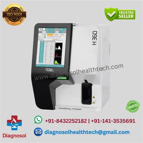 Automatic Erba H360 Automated 3 Part Differential Hematology Analyzer