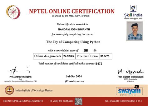 Python Learningjourney Nptel Continuousgrowth Nandam Joshnihanth
