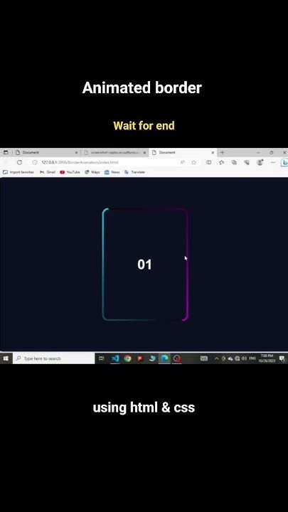 animated border using html and css cssanimations frontenddeveloper