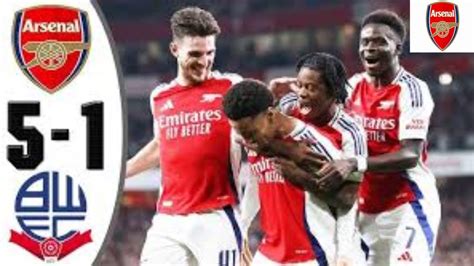 Arsenal Vs Bolton 5 1 Highlights All Goals 2024 HD YouTube