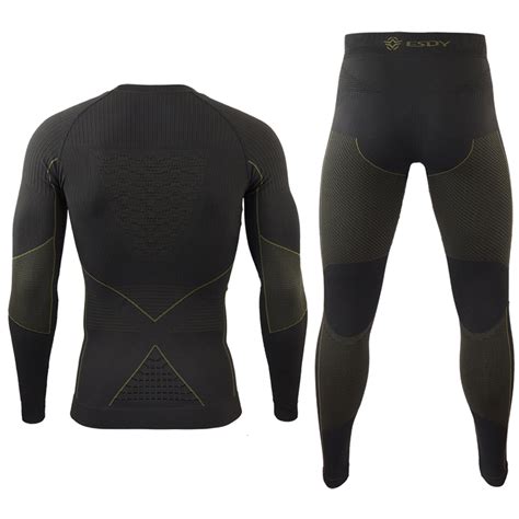 Esdy Outdoor New Seamless Sports Underwear Set Tight Training Thermal