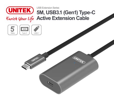 Unitek U A M Usb Gen Type C To Type C Active Extension Cable Pclive Computer
