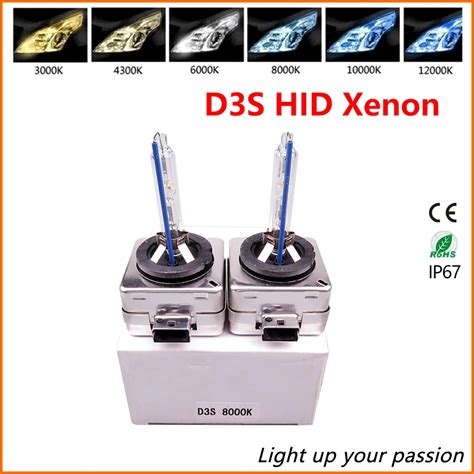 Pcs W V D S HID Xenon Bulb Car For HID Xenon Auto Light Source Headlight Lamp Bulb K