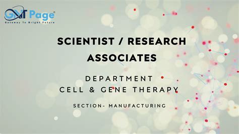 Position Scientist Research Associate Car T