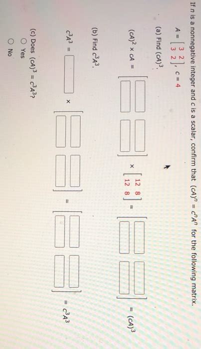 Solved If N Is A Nonnegative Integer And C Is A Scalar