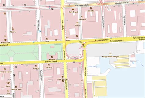 Kauppatori Stadtplan Mit Satellitenbild Und Hotels Von Helsinki
