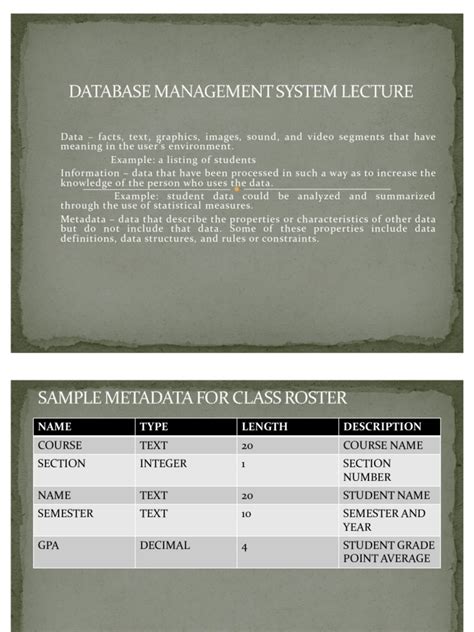 Database Management System Lecture Download Free Pdf Databases