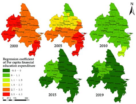 Spatiotemporal Distribution Of Regression Coefficient Of Per Capita Download Scientific Diagram