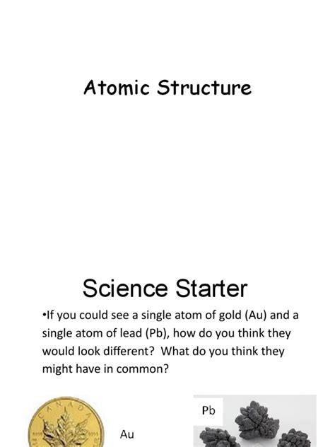 Atomic Structure Pp Pdf Atoms Atomic Nucleus
