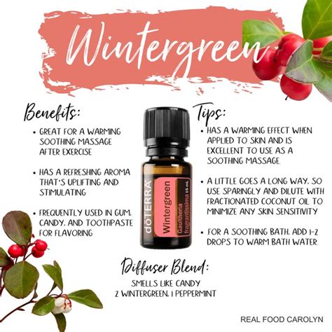 Doterra Wintergreen Wintergreen Essential Oil Doterra Essential Oils
