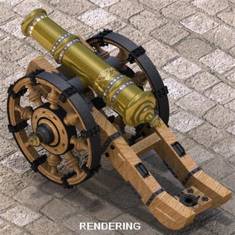 Modelo 3d Cañon Detallado Turbosquid 975040
