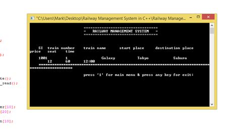 Railway Management System In C Free Source Code Sourcecodester