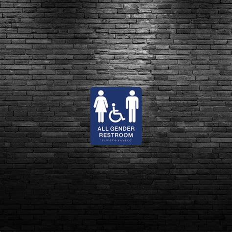 All Gender Restroom Sign C P Richards Signs