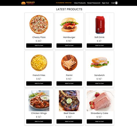 Github Lingjunwanfood Ordering System In Php Php Html Css