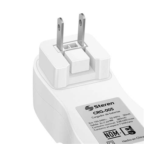 minicargador de pilas steren crg 005 de pared aa y aaa nicd nimh