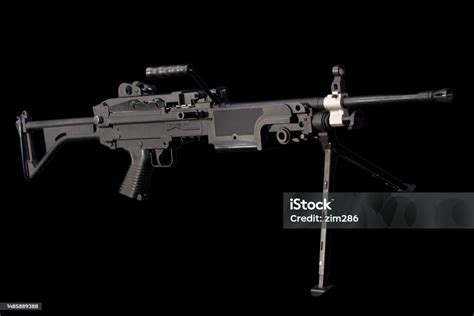 M249 Light Machine Gun Saw Squad Automatic Weapon Widely Used In The Us