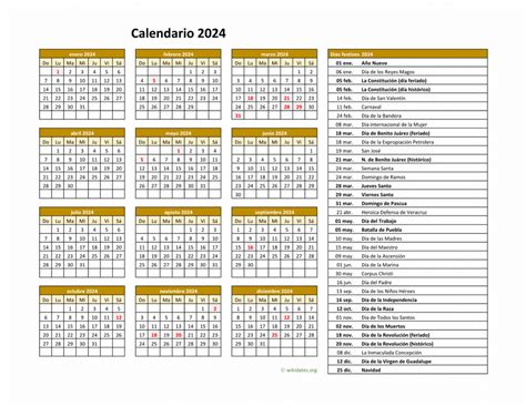 Calendario 2024 Con Festivos Para Imprimir Jada Jillian