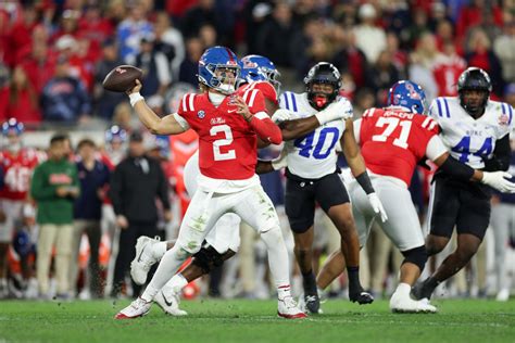 Could The Vikings Target Ole Miss Qb Jaxson Dart The Most Polarizing