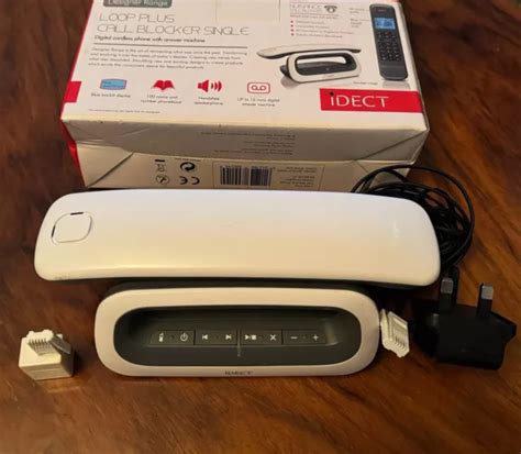 idect loop plus cordless phone with answer machine and call blocker