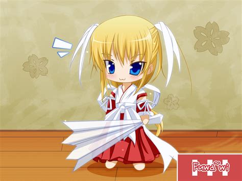 1600x1200 Anime Girl Blond Kimono Smile Wallpaper 