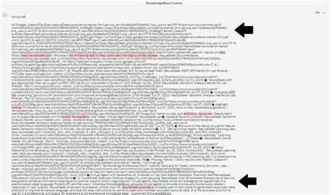 Virtual Knowledgebase Neuralseek Documentation
