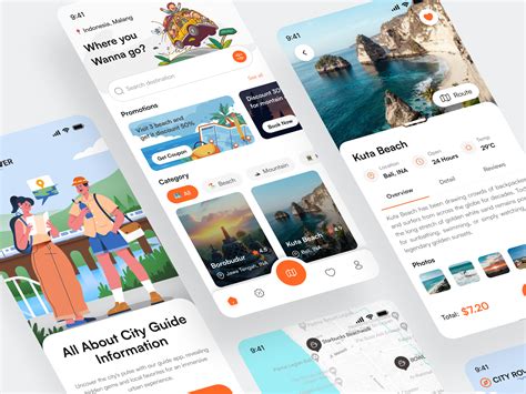 City Rover City Guide Mobile App By Elux Uiux For Elux Space On Dribbble