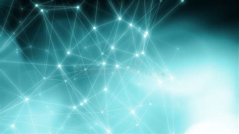 Technology Green Triangles Shapes Science Connections Background Dots