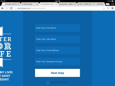 Jquery Disable Window Scrolling When Focusing On A Form On The Ipad