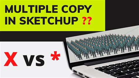 Multiple Copy In Sketchup Youtube