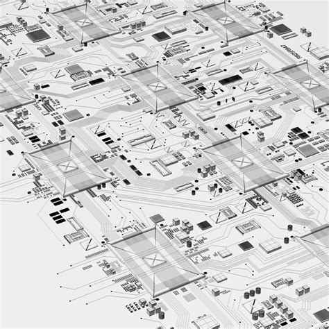 회로 기판 설계 3d 모델 99 Ma Fbx Obj Free3d