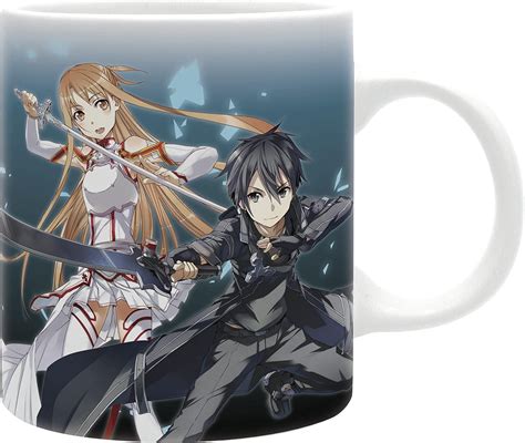 Kirito And Asuna Ceramic Mug 11 Oz Anime Manga Drinkware Dishwasher