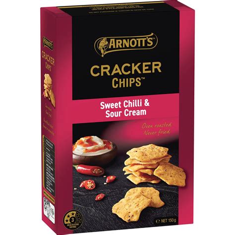 Arnotts Cracker Chips Sweet Chilli And Sour Cream 150g Woolworths