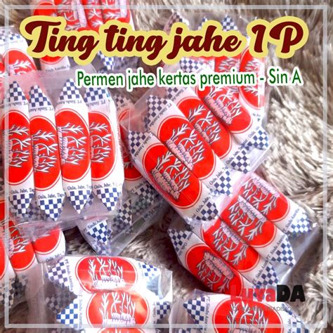 Jual Permen Jahe Tingting Jahe Permen Jahe Bungkus Kertas Shopee