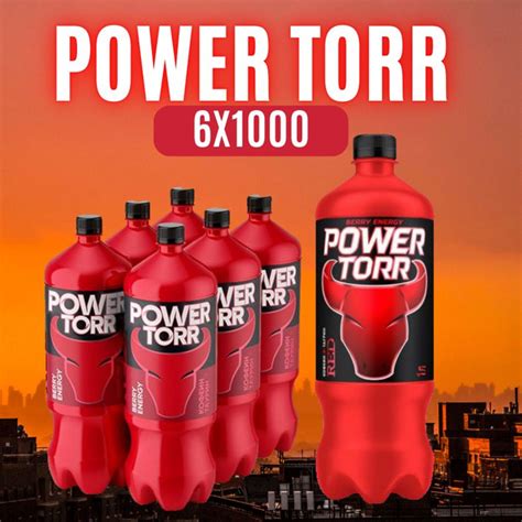 Энергетический напиток Power Torr Red, 6 шт х 1000 мл - купить с ...