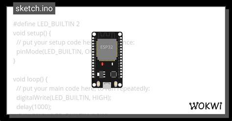 Internal Blink1 Wokwi ESP32 STM32 Arduino Simulator
