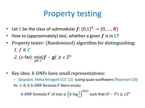Ppt Learning And Testing Submodular Functions Powerpoint Presentation Id2572110