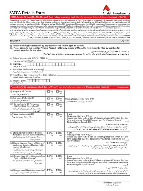 Fatca Form Pdf Indemnity Taxes