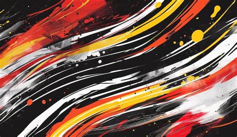 Premium Photo A Vibrant Abstract Work Of Art A Dynamic Combination Of Colorful Brushstrokes