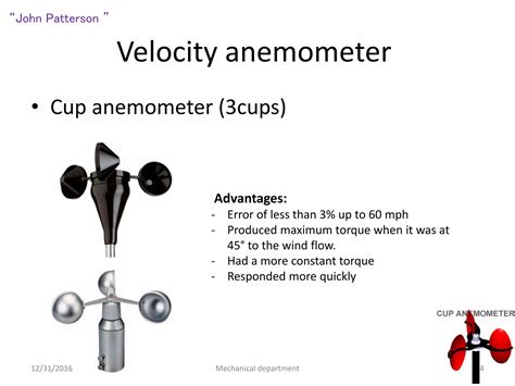 Temperature Sensor Anemometer Ppt