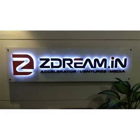 Rectangle Led Glow Sign Board For Advertising At ₹ 650sq Ft In Noida