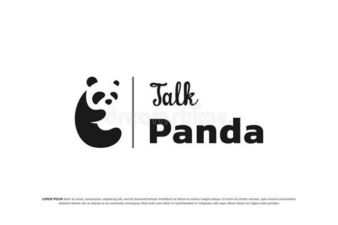 Letter T Panda Silhouette Stock Vector Illustration Of Logo 285042846