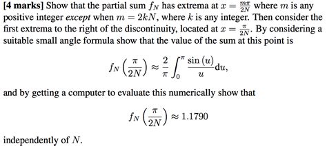 Fourier Series Question Mathematics Stack Exchange