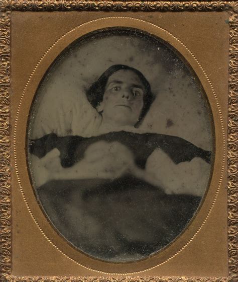 Eerie Post Mortem Ambrotype With Eyes Wide Open Auction