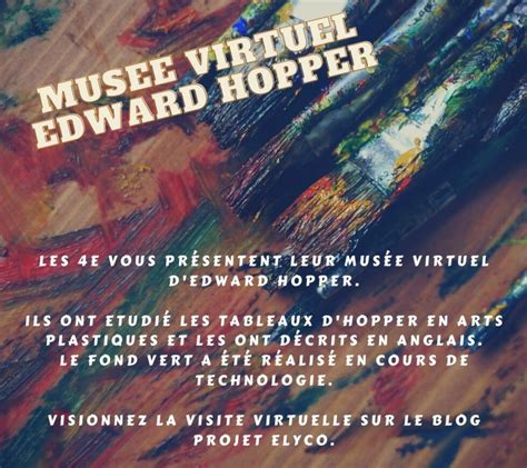 Visitez le musée virtuel Edward Hopper Collège Pierre Et Marie Curie
