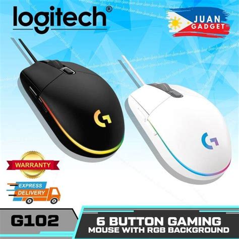 Logitech G102 Lightsync Optical Gaming Mouse W 168m Led Colors Built
