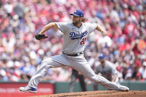 Dodgers Kershaw Cools Off Reds