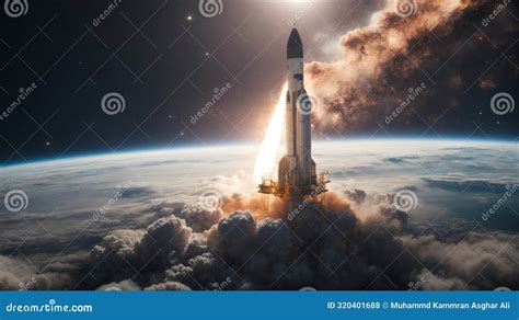 Rocket Launched With A Nuclear Warhead Autonomously From A Laptop Computer Stock Illustration