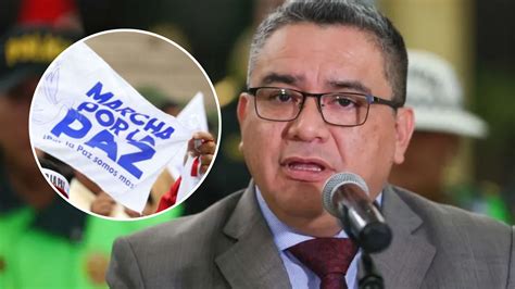 Ministro Del Interior Anuncia Marcha Por La Paz Para Luchar Contra