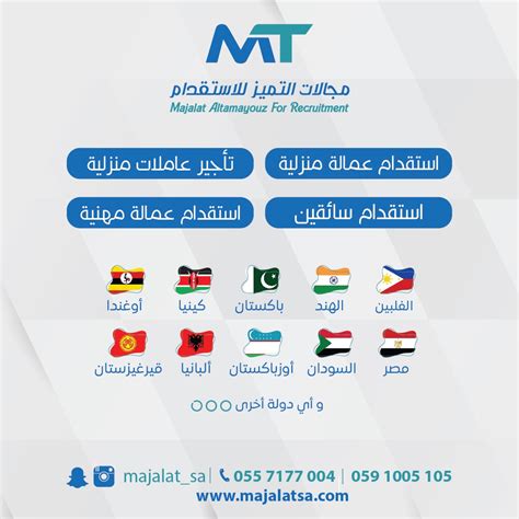 مجالات التميز استقدام وتأجير العمالة المنزلية دقة في الاختيار