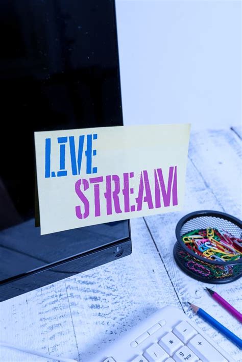 Handwriting Text Writing Live Stream Concept Meaning Transmit Or